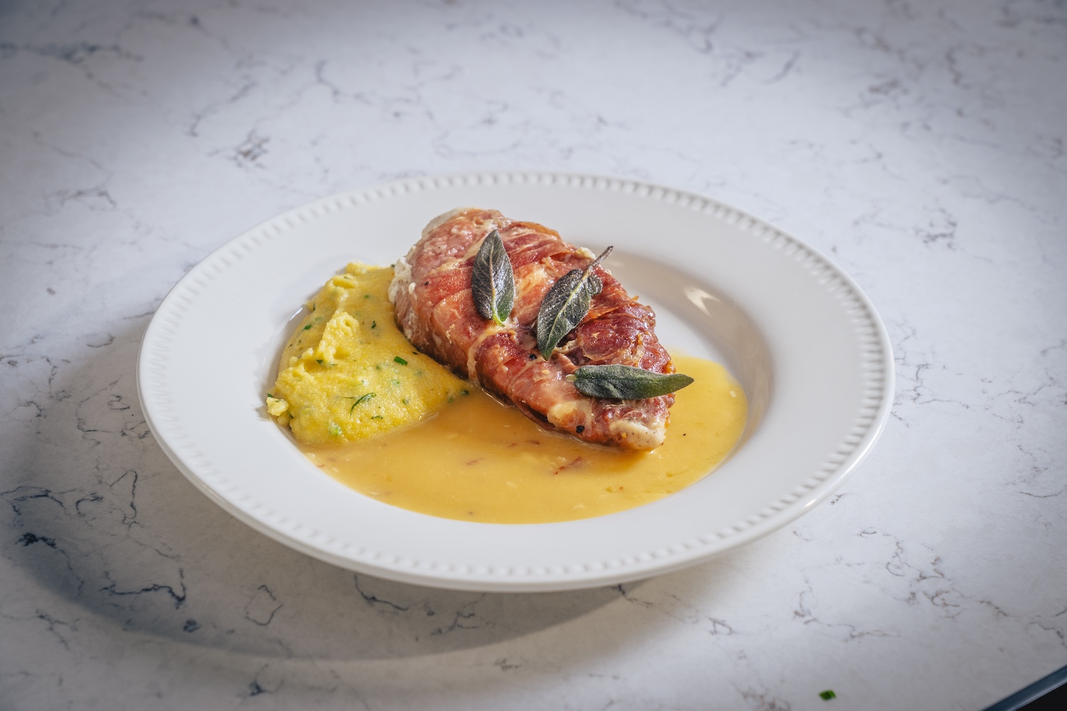 Chicken Saltimbocca with Sage & Herbed Parmesan Polenta with Kelly ...